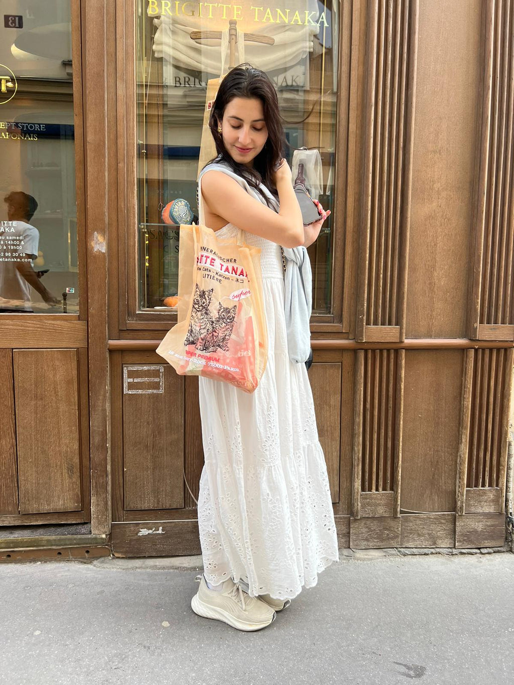 SAC ORGANZA CHAT PEACH – Brigitte Tanaka